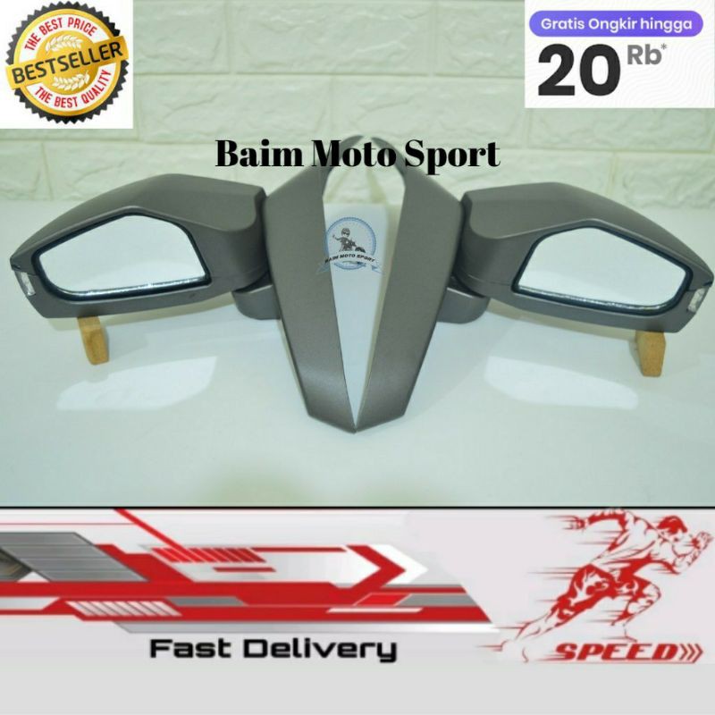 Yamaha NMAX Folding Mirror, COOL MAX model complete with LED RUNNING ...