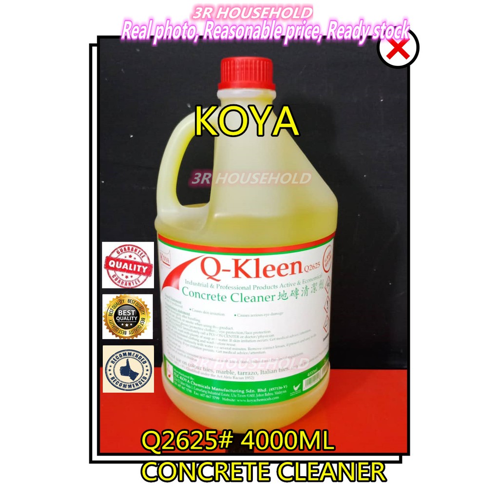 READY STOCK💥 KOYA 4000ML CONCRETE Mosaic Cleaner Q-2625 Acid Cement ...