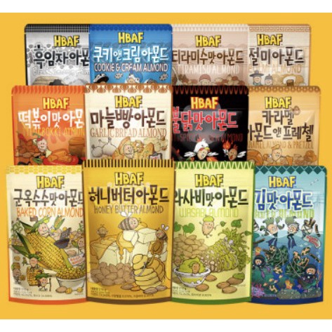 Hbaf TOM's FARM ORIGINAL Honey Butter Almond Korean 190g | Shopee Malaysia
