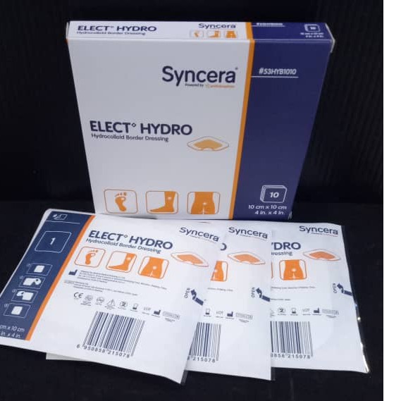 SMITH & NEPHEW SYNCERA ELECT HYDRO HYDROCOLLOID BORDER DRESSING 10CM X ...