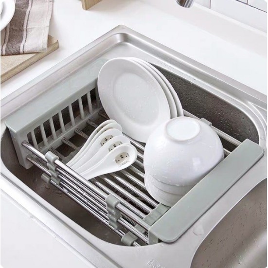 Adjustable Retractable Sink Water Filter Rack Drain Basket Stainless ...