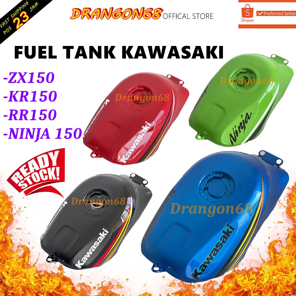 Kawasaki Ninja 150 RR150 RR Double R Kr150 ZX150 Tanki Minyak Tanki ...