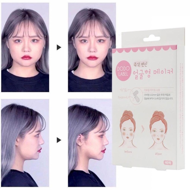 Dodo Label Sticker Muka Tirus Runcing V Shape Invisible Thin Face ...