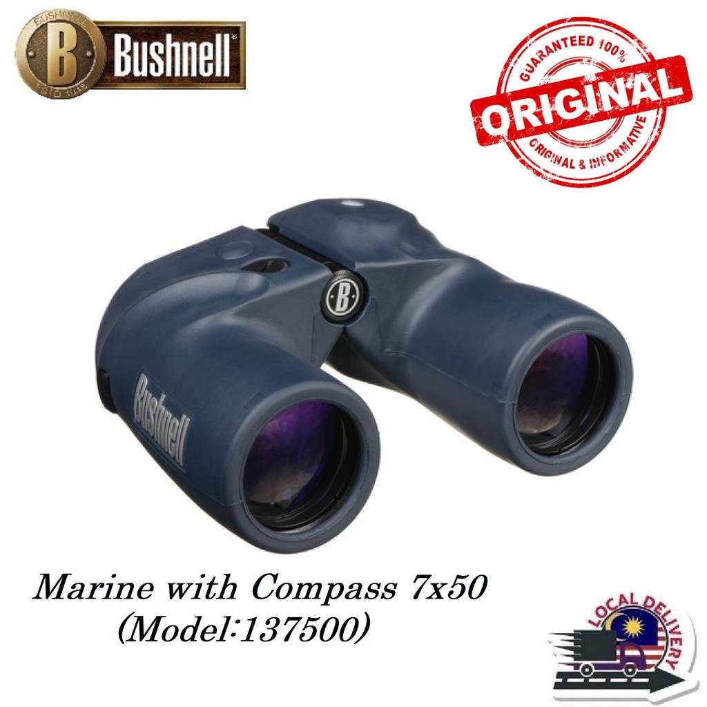 Bushnell 7x50 Marine Binoculars with Compass (Blue) Model:137500 (Ready ...