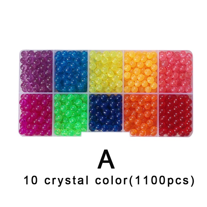 Magic Water Sticky Beads Children 10colors/Set 1100pcs Crystal Color ...