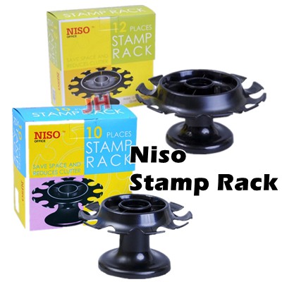 JOO HUAT Niso Rubber Stamp Rack Holder 10 / 12 Places RUBBER CHOP ...