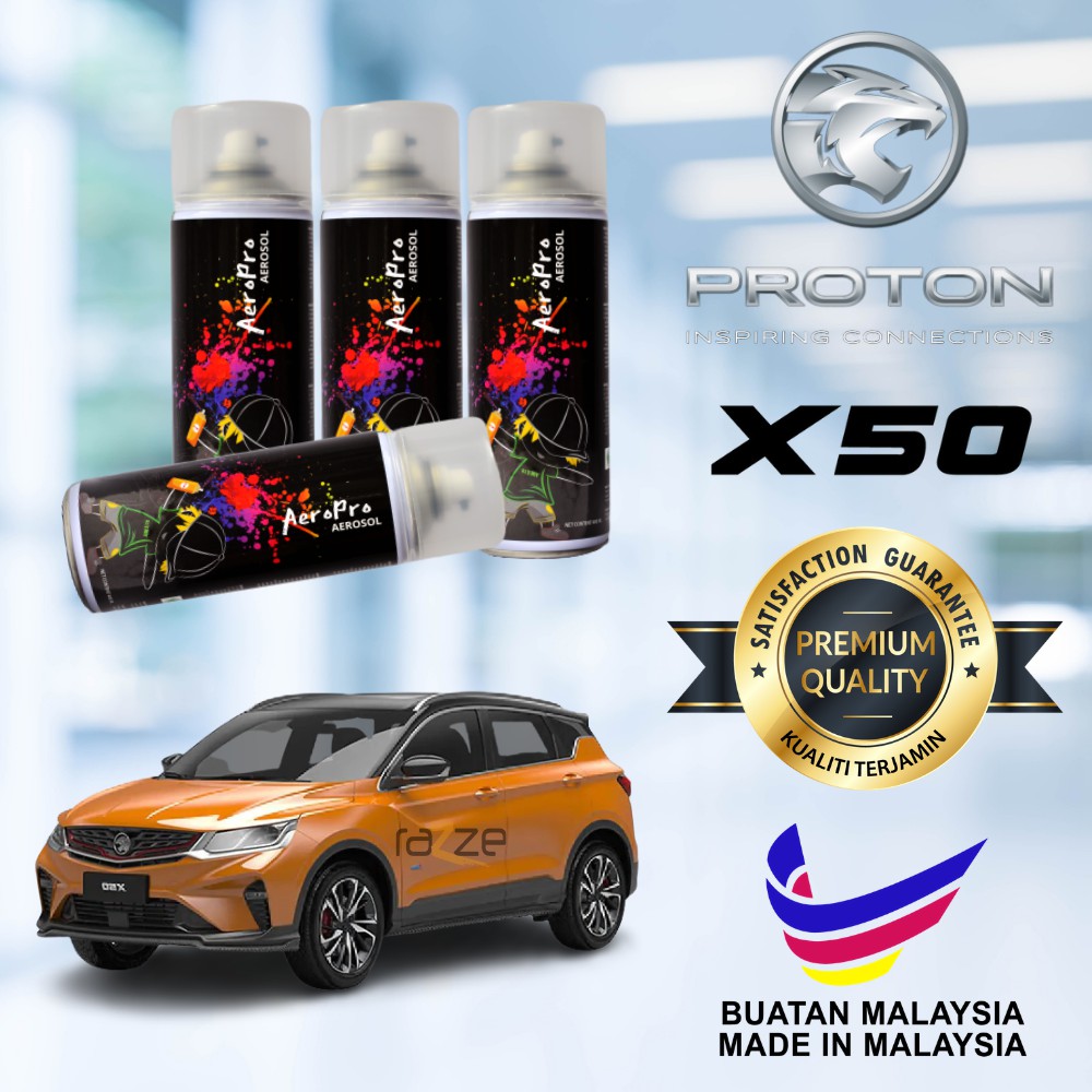 PROTON X50 - Aerosol Spray Paint Original Colour Touch Up– RAZZE ...