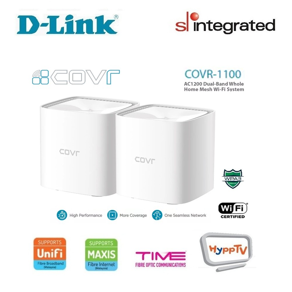 COVR AC1200 Dual-Band Mesh Wi-Fi Router COVR-1100 | Shopee Malaysia