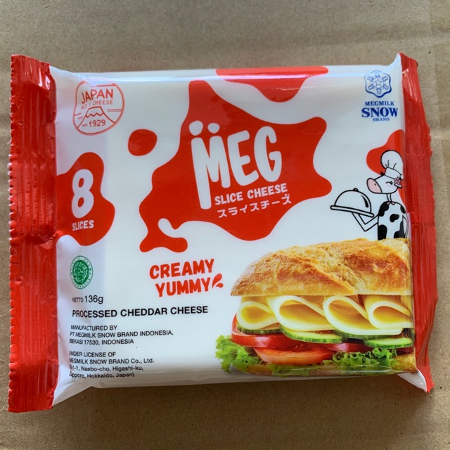 Slice Cheese Meg 8 slices 136g | Shopee Malaysia