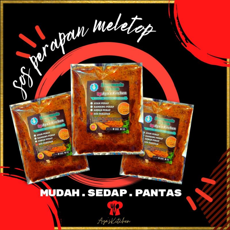 Sos Perapan Meletop ( Ready to cook, Kambing Perap,Ayam Perap, daging ...