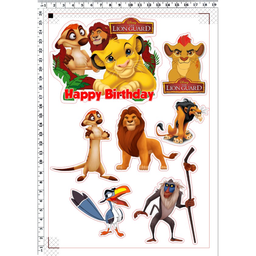 Lion King Cake Topper 001 | Shopee Malaysia