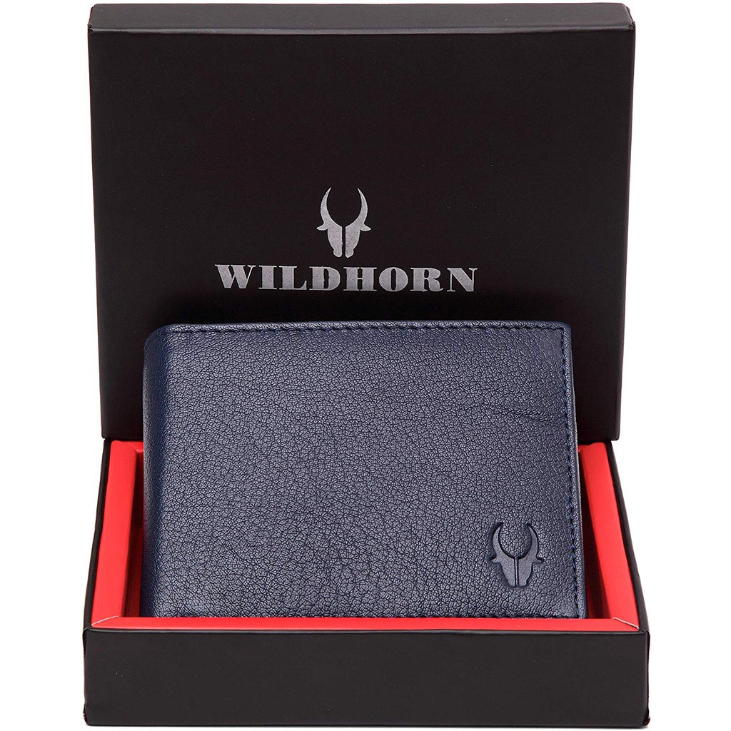 WildHorn Blue Wallet (Genuine Leather) | Shopee Malaysia