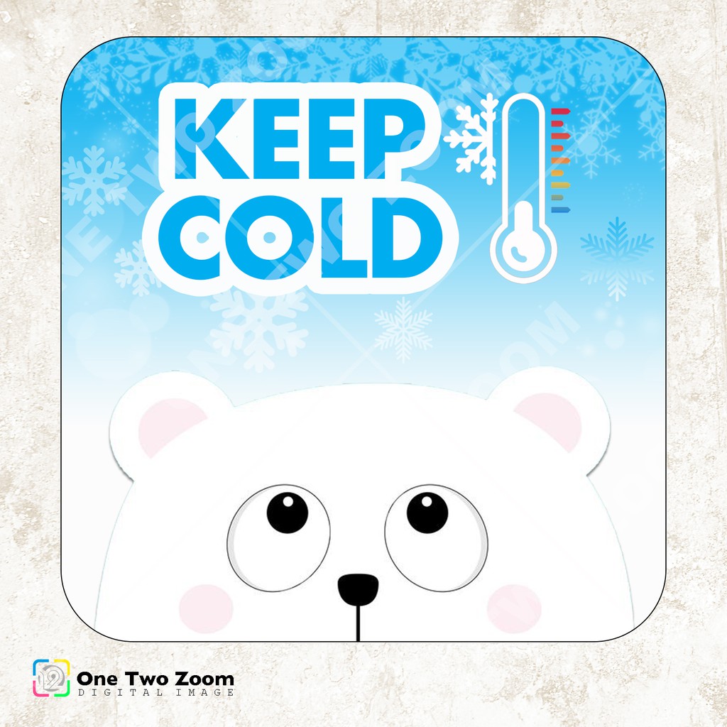 KEEP COLD Sticker | Keep Frozen | Homemade Food Bakery Packaging Label ...