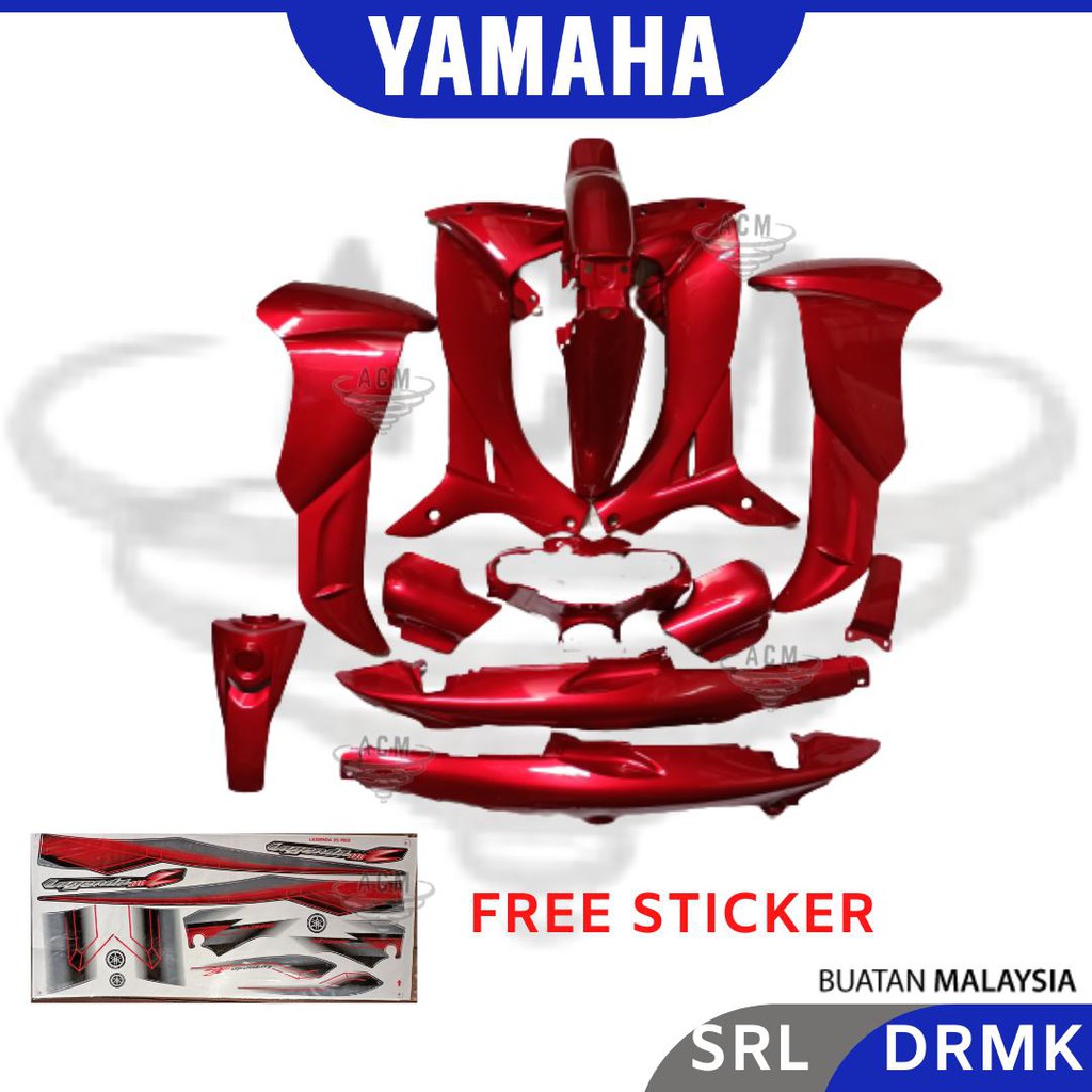 YAMAHA SRL110 Lagenda Body Cover Set Coverset Bodyset Body Kit Color Parts SRL 110 Free Sticker ...