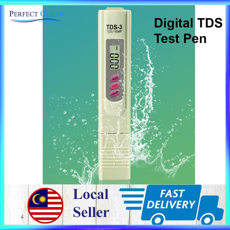 TDS Digital LCD Meter Tester Pen Aquarium Tank Hydroponics 🌊READY STOCK ...