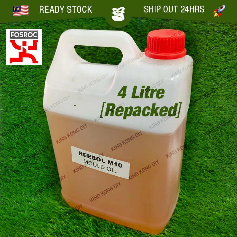 4L (REPACKED) FOSROC Reebol M10 Chemical Mould Release Agent Oil ...