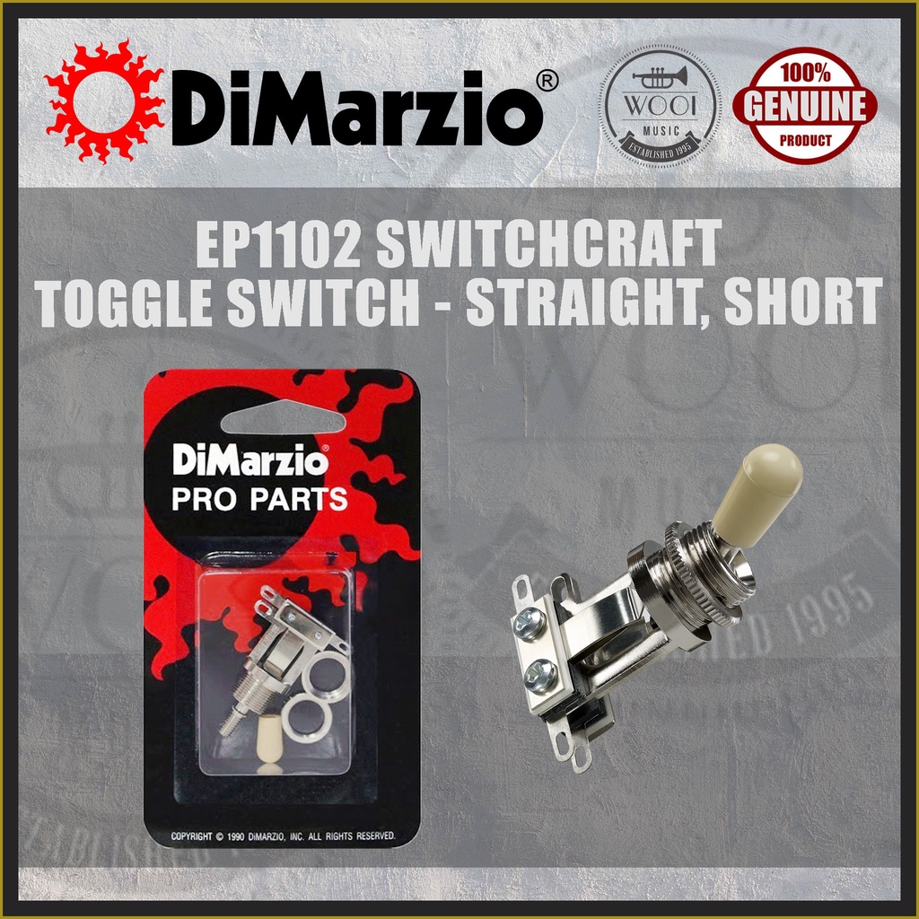 DiMarzio EP1102 Switchcraft Toggle Switch - Straight, Short | Shopee Malaysia