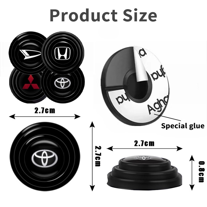 Car Door Trunk Shockproof Silencer Sticker Shock For Proton Perodua ...
