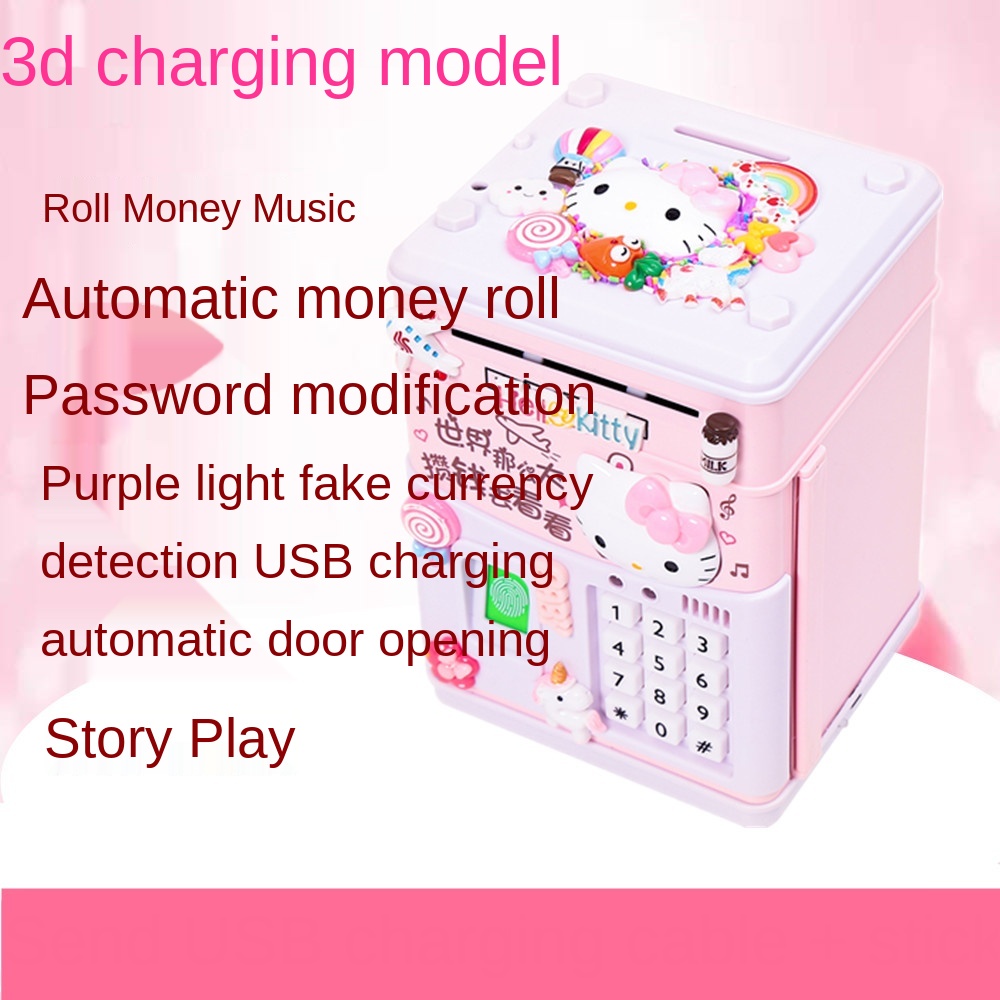 lucky creative child piggy bank password box deposit Money bank girl ...