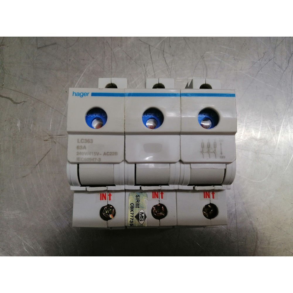 HAGER 63A 3 Pole Switch Fuse Main Switch | Shopee Malaysia