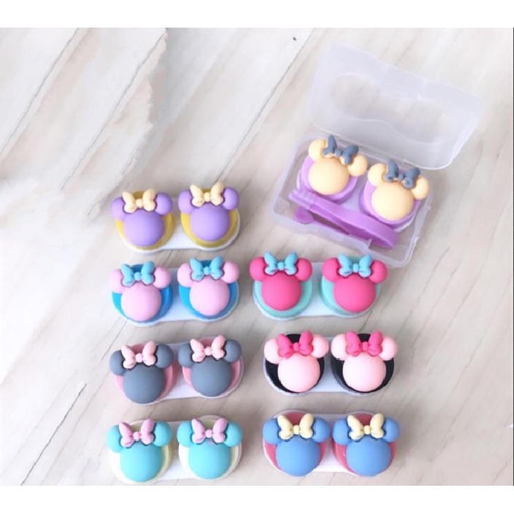 Mickey Mini Mouse Color Contact Lens Case / Kotak Kanta Mata | Shopee ...