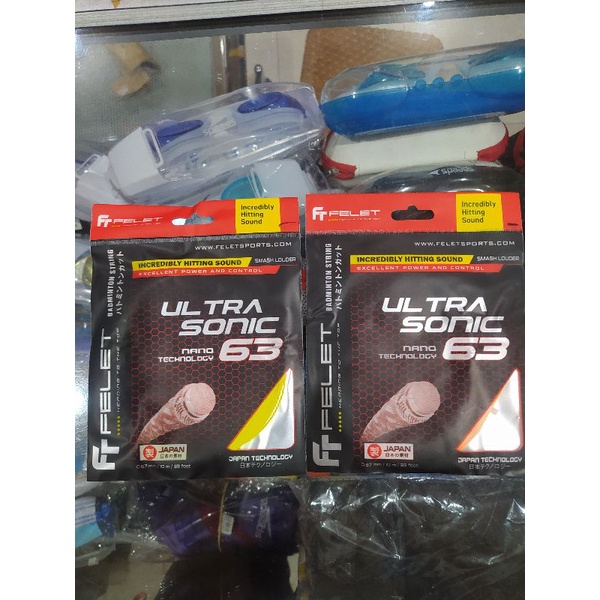 Original ULTRA SONIC 63 FELET ULTRASONIC 63 BADMINTON STRINGS | Shopee ...