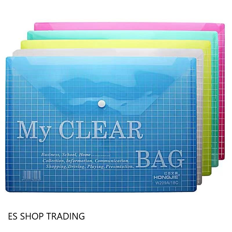 A4 Clear Envelope File Folder Waterproof 3pc | Shopee Malaysia