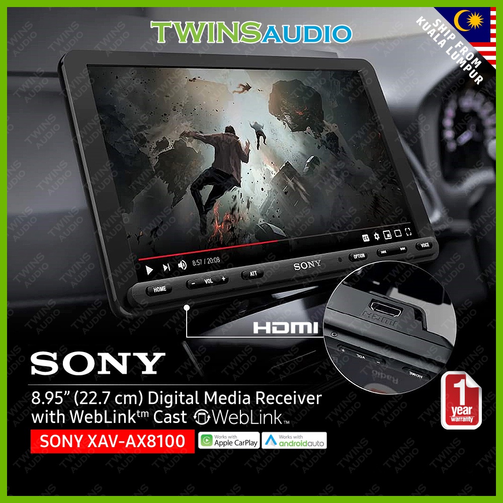 SONY Car Player 8.95" (22.7CM) – Sony's XAV-AX8100 / XAV-AX8000 ...