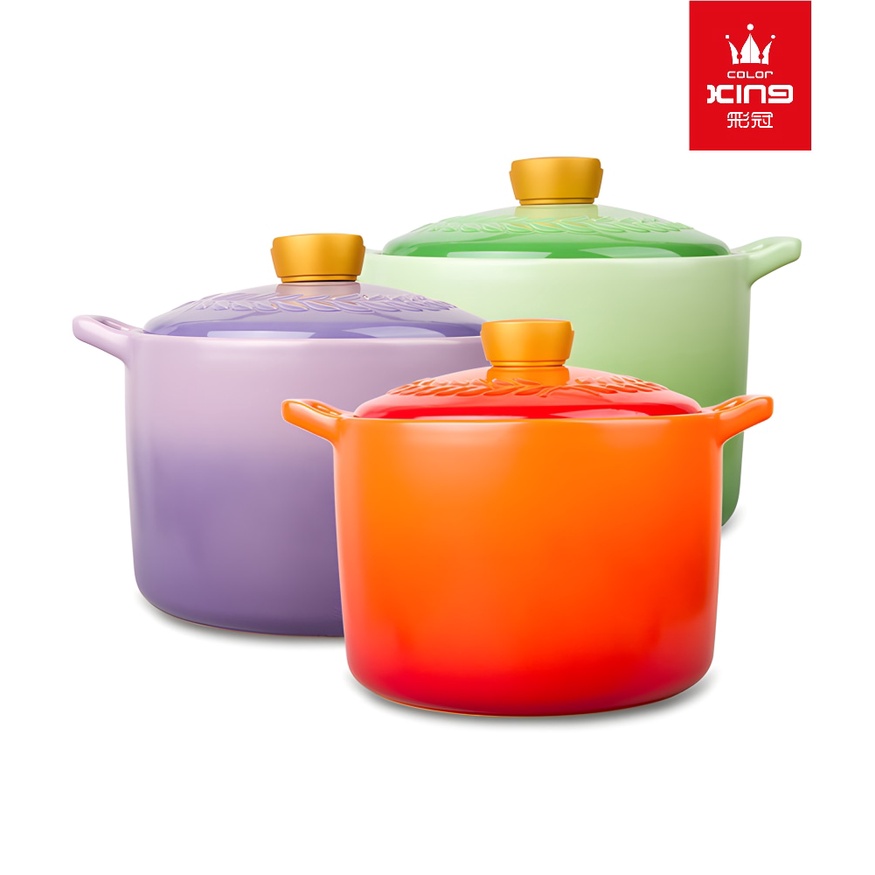 Color King - 100% Ceramic Non-Toxic LUXE Casserole Sauce Pot (4000ML ...