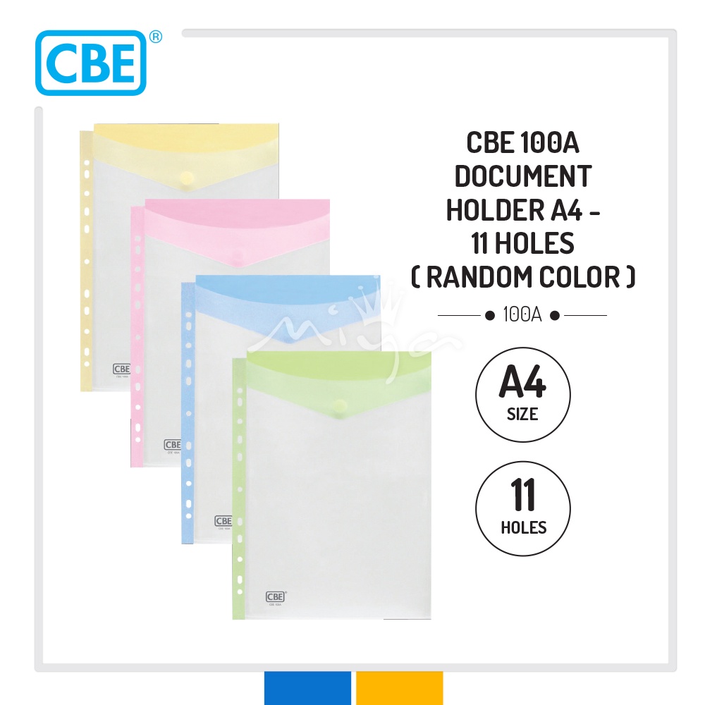 CBE 100A PP Document Holder File A4 - 11 Holes - Velcro Closure ...