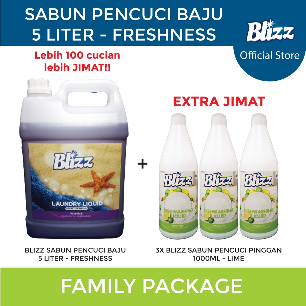 Laundry Liquid 5 Liter- Sabun Pencuci Baju (Pakej hari jumaat & terhad ...
