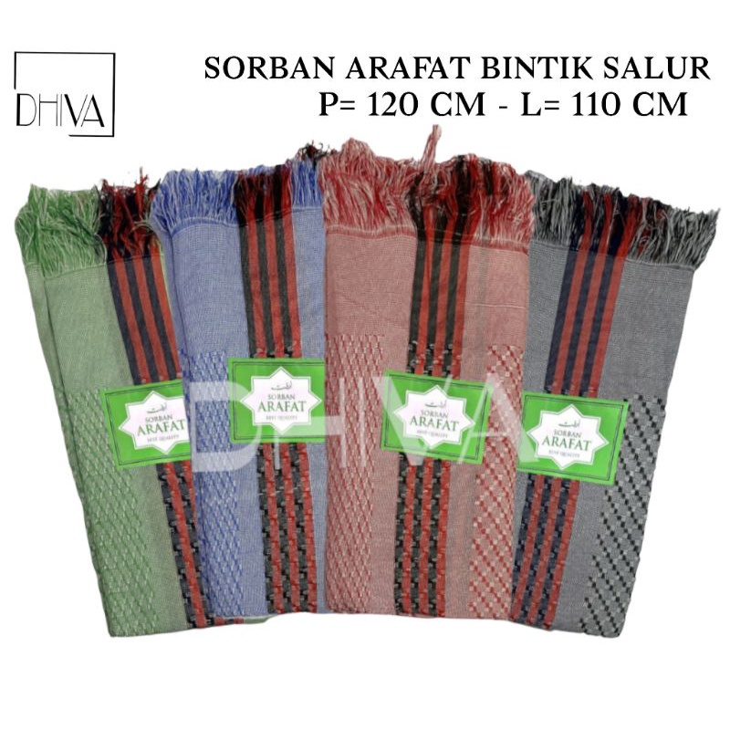 Arafat Adult Hajj Turban Arafat Spots Thick Color Channel | Shopee Malaysia