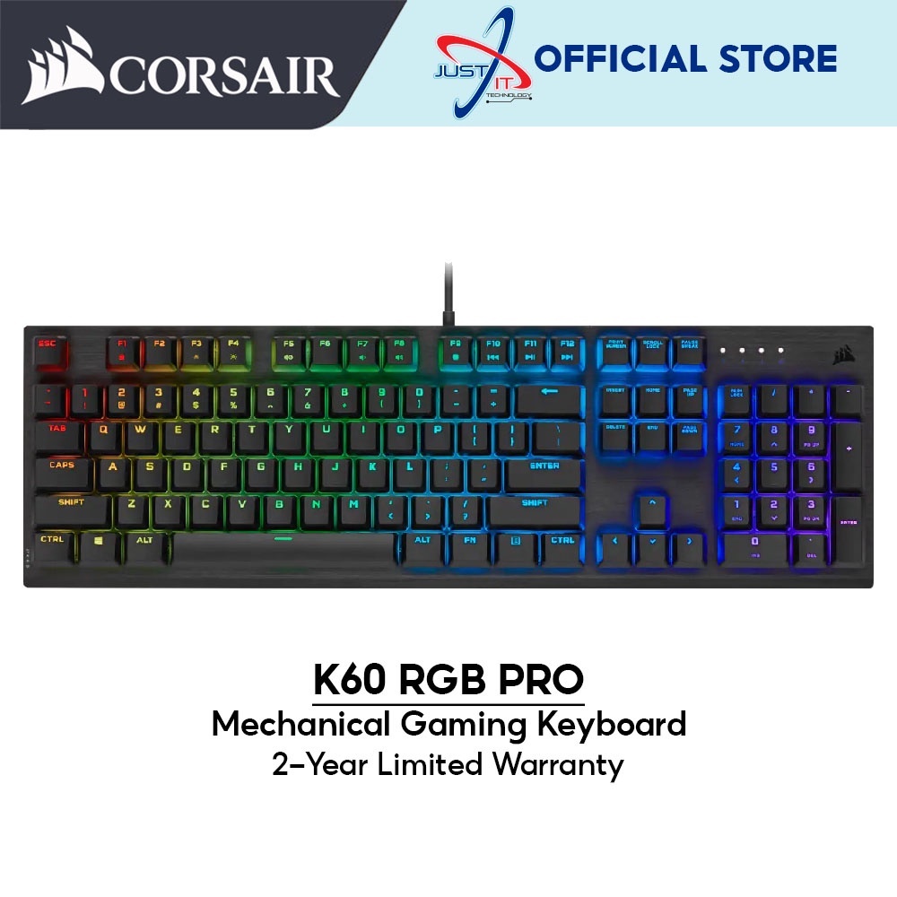 Corsair K60 RGB Pro Mechanical Gaming Keyboard (CH910D019-NA) | Shopee Malaysia
