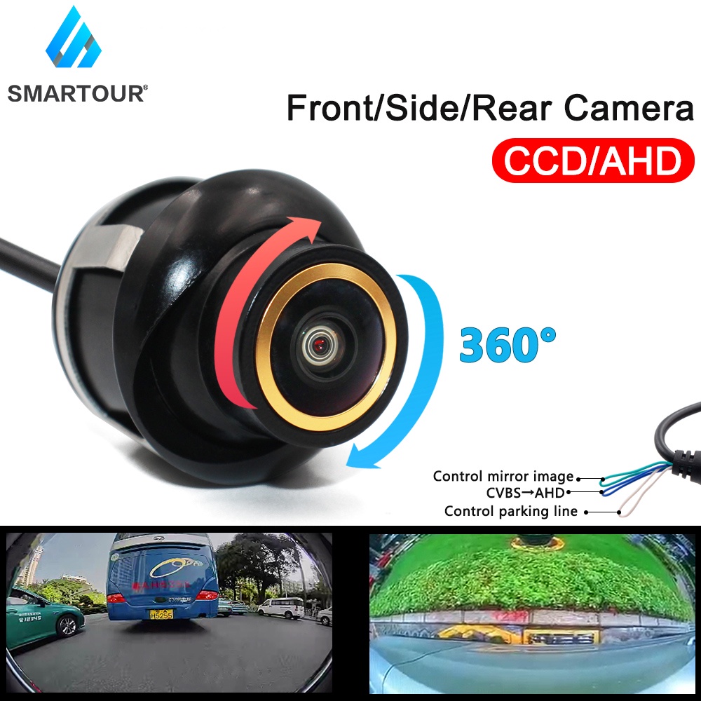 360 Degree AHD Ccd Front Car Rear View Reverse Night Vision Backup ...