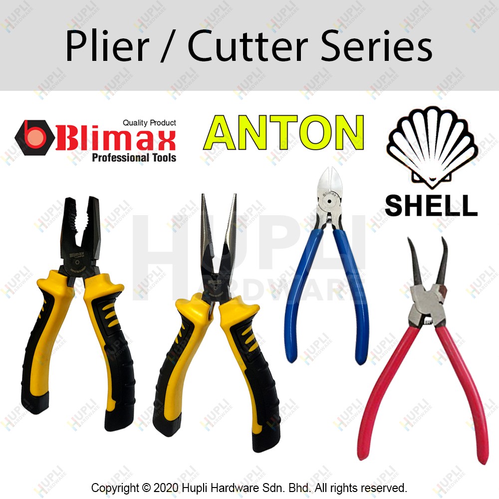 ANTON BLIMAX SHELL Plier Cutter Combination Diagonal Cutting Longnose ...