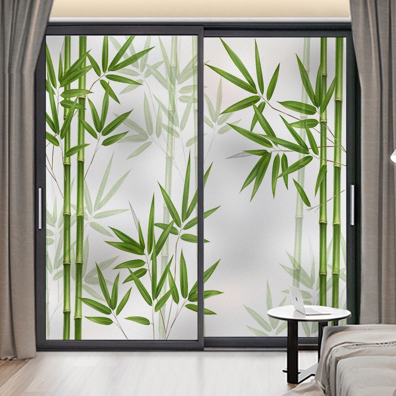 Glass Sticker Window Film Chinese Style Bamboo film for Living Room ...