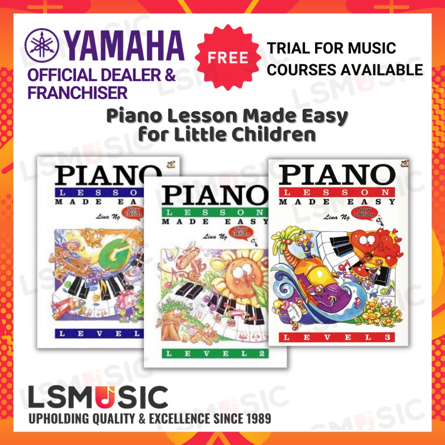 Piano Lesson Made Easy Level 1 / 2 / 3 Lina Ng Music Book Practical ...