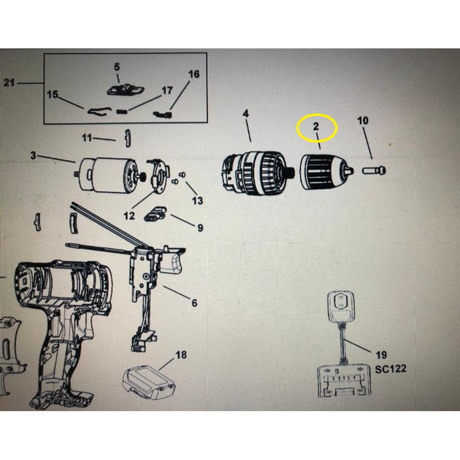 SCH12 / SCH121 - STANLEY 12V CORDLESS HAMMER DRILL DRIVER - KEYLESS ...