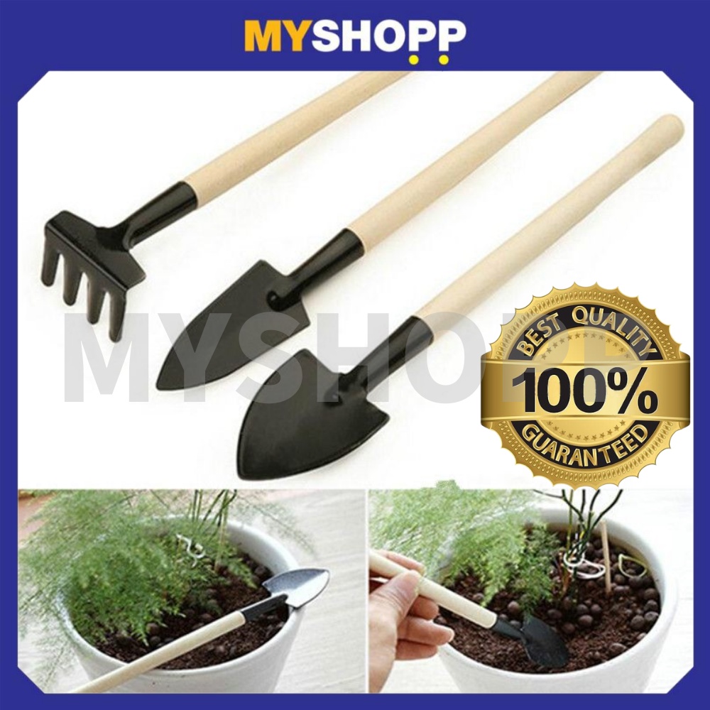 Gardening Plant Tools Set Garden Spade Shovel Rack | Peralatan tanaman ...