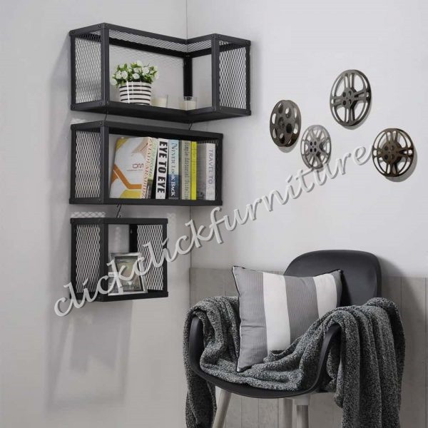 Decoration Wall Rack - Industrial Style Floating Shelves - COMBO VALUE ...