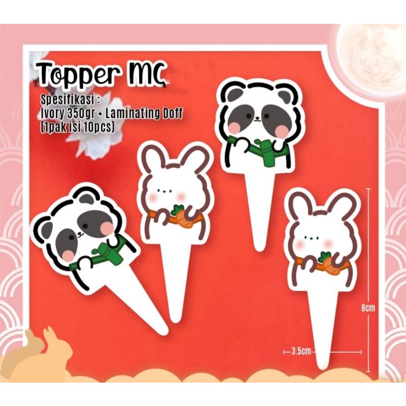 10pcs mooncake Topper mooncake Topper Birthday Cake Topper Cute Cake ...