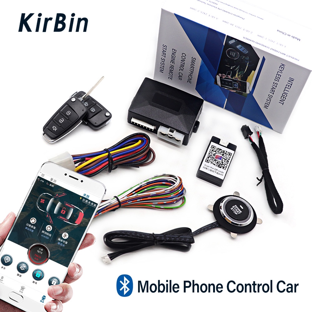 Universal Car Alarm Security Protection With Start Engine Auto Start ...