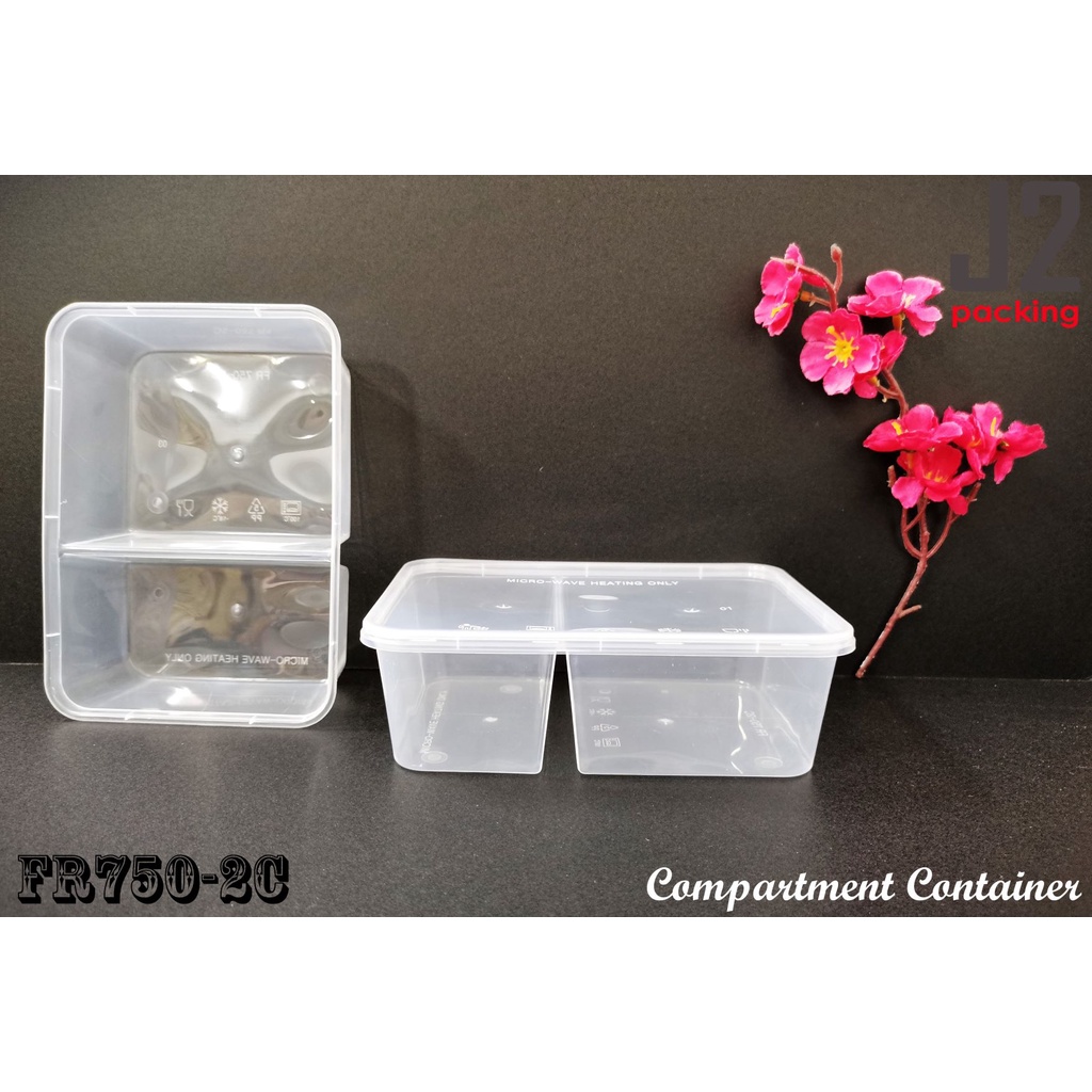 Microwave Compartment Food Container With Lid / FR750-2C / FR1000-2C ...