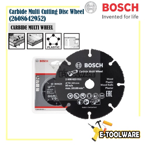 Bosch Carbide Multi Cutting Disc Wheel 110/20.16mm | Shopee Malaysia