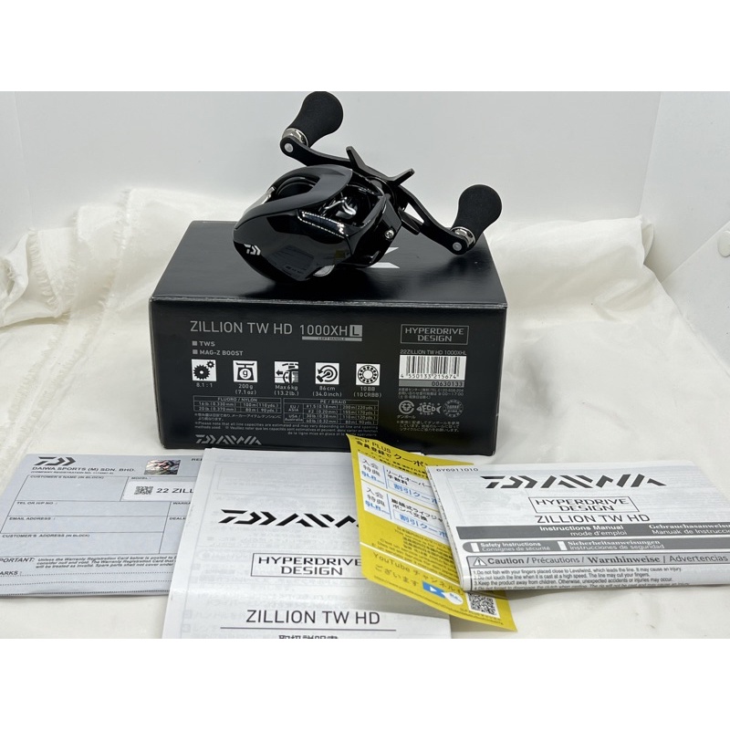 2022 Daiwa Zillion TW HD Bait Casting Fishing Reel 1000HL Left Handle 🔥Ready Stock🔥 100% ...