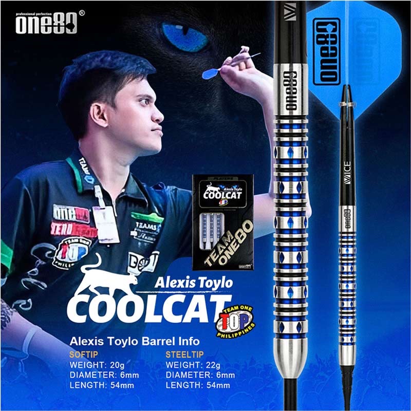 【One80】ALEXIS TOYLO SIGNATURE DART～CoolCat 2BA 20g | Shopee Malaysia