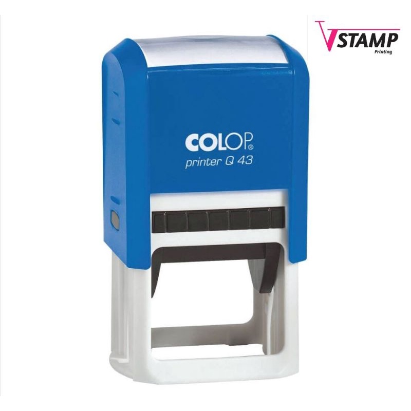 Colop Printer Q43 Square Self inking stamp(size 42x42mm)with Polymer Rubber(Sabah /Sarawak cod ...