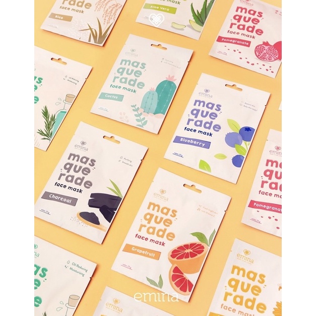 Emina MASQUERADE FACE MASK 23g - FACIAL MASK (SHEET MASK) | Shopee Malaysia