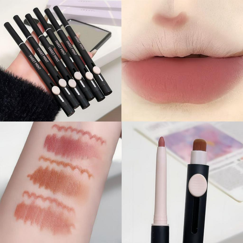 Lip liner pen-waterproof and high pigment 3-color all-day perfect and ...