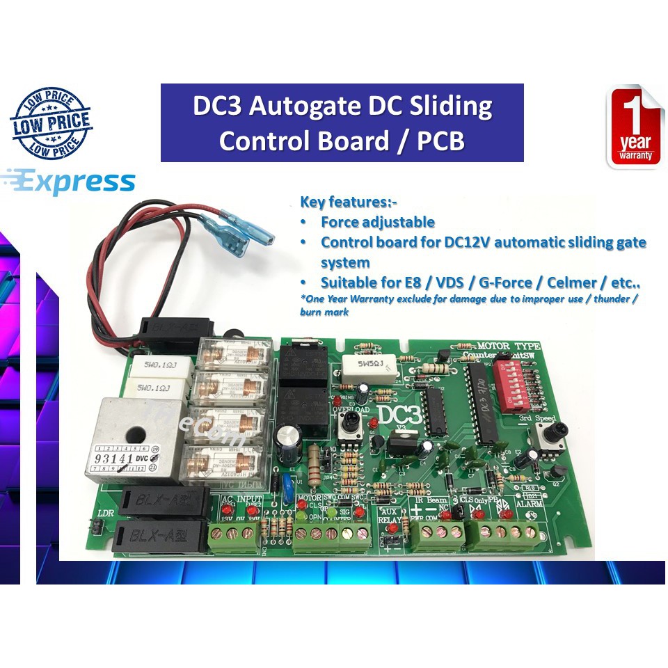 DC3 Autogate DC Sliding Control Panel / Board | Shopee Malaysia